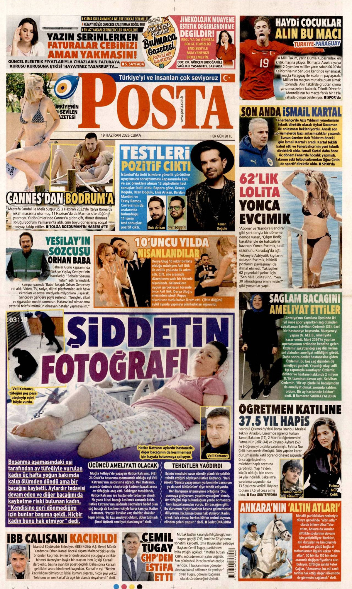Posta Gazetesi Manşeti - Aydınlık