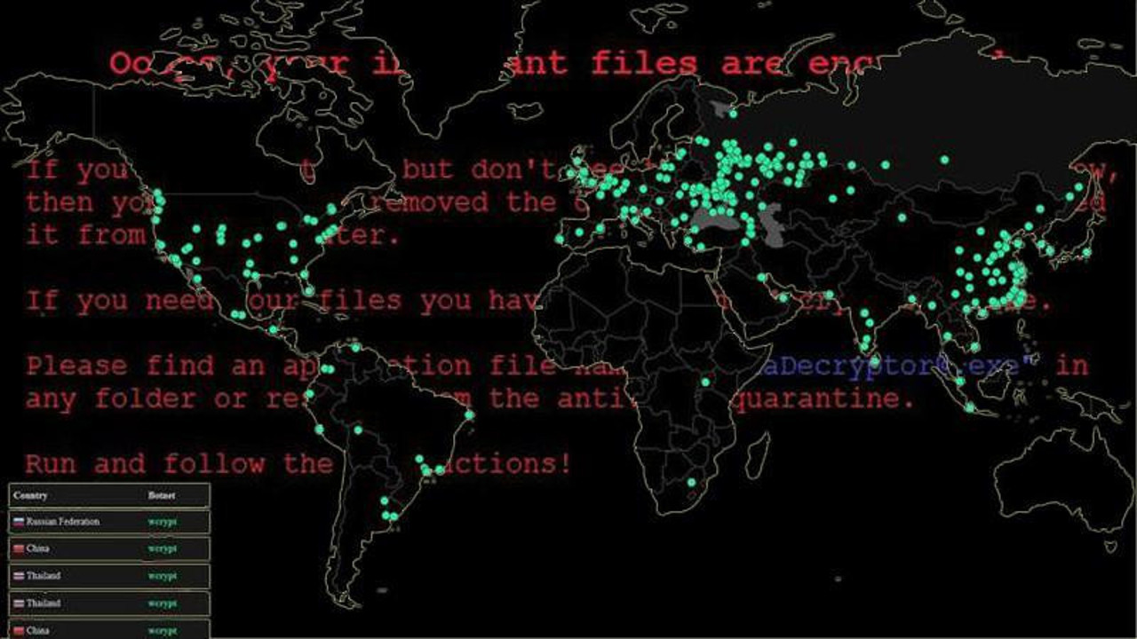 WanaCrypt0r 2.0 Türkiye'yi de vurdu