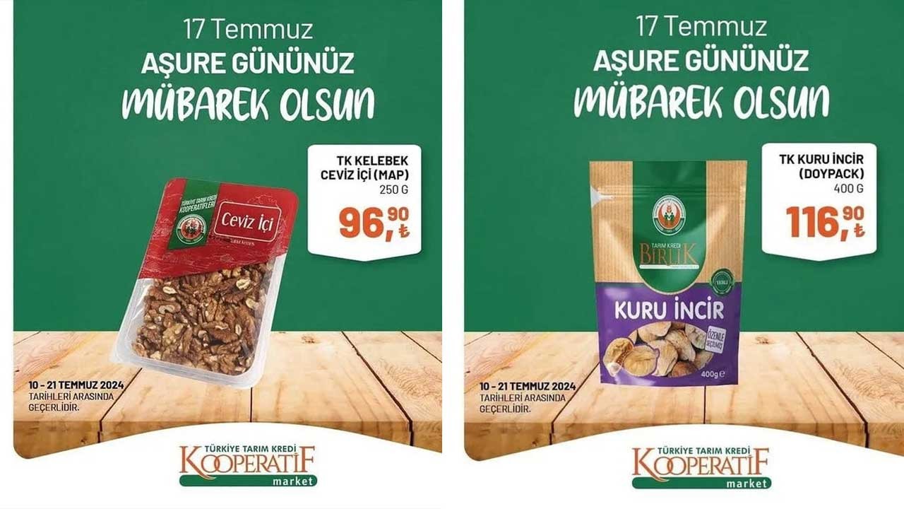 Tarım Kredi Market'te flaş indirimler! İşte indirimli ürünler listesi Tarım Kredi Market'te flaş indirimler! İşte indirimli ürünler listesi